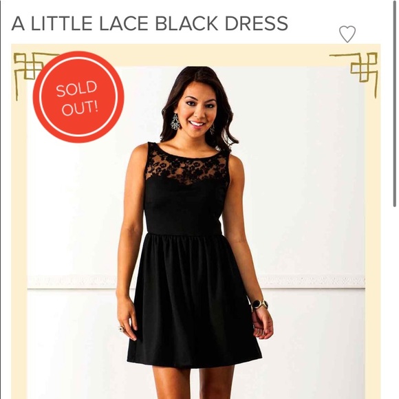 Francesca's Collections | Dresses | Francescas A Little Lace Black ...